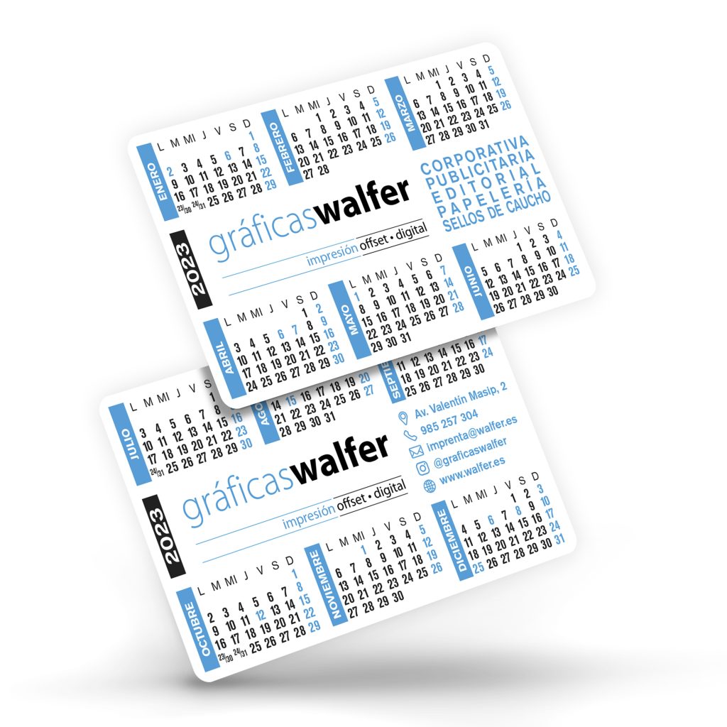 Calendarios – GRAFICAS WALFER